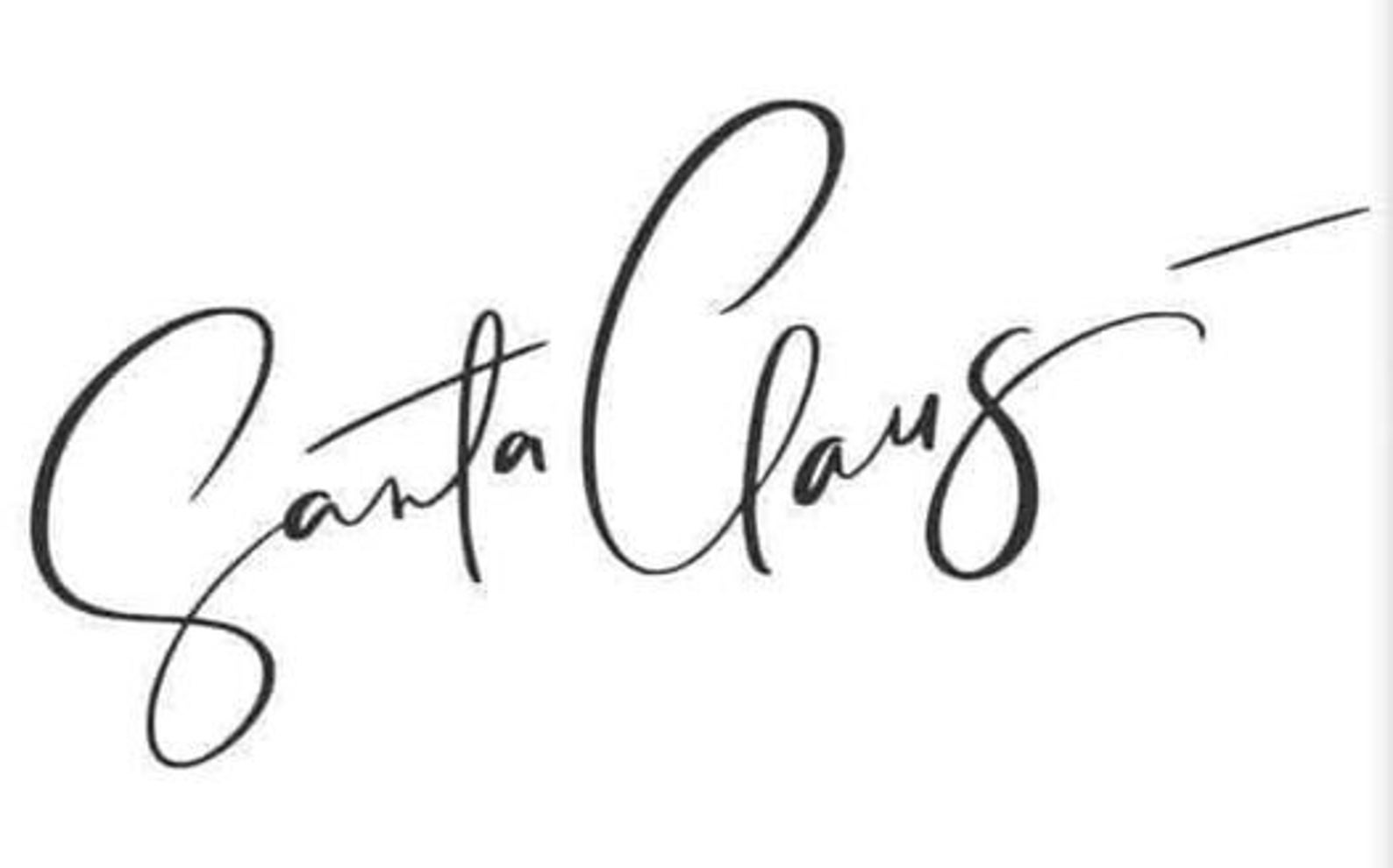 Santa Claus Signature - Etsy
