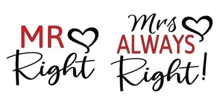 Mr. Right and Mrs. Always Right SVG & PNG File Instant Download ...
