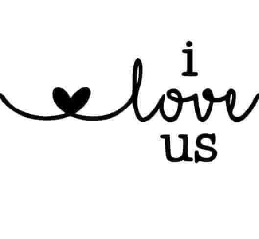 I Love Us SVG File Instant Download, I Love Us Cut File for Cricut, I ...