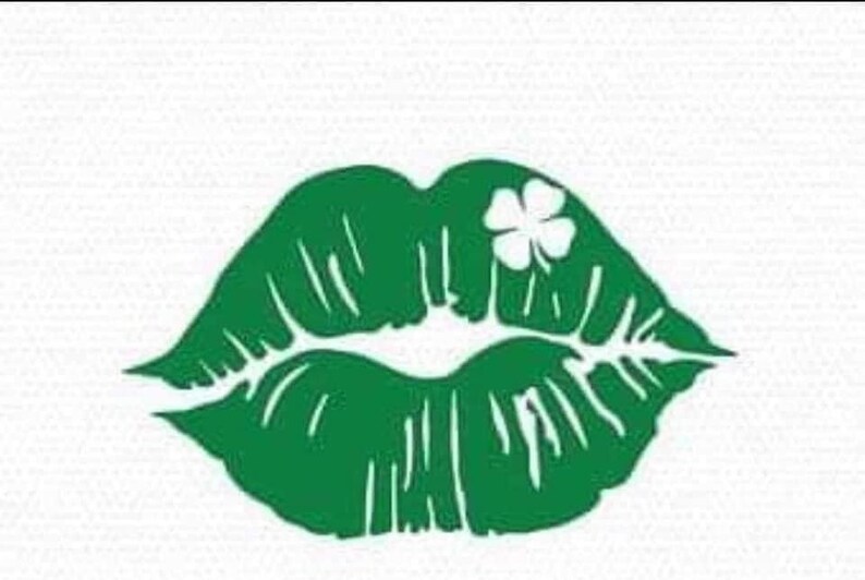 Irish SVG Lips SVG Kiss Me Im Irish SVG Cute St. Pattys Day - Etsy