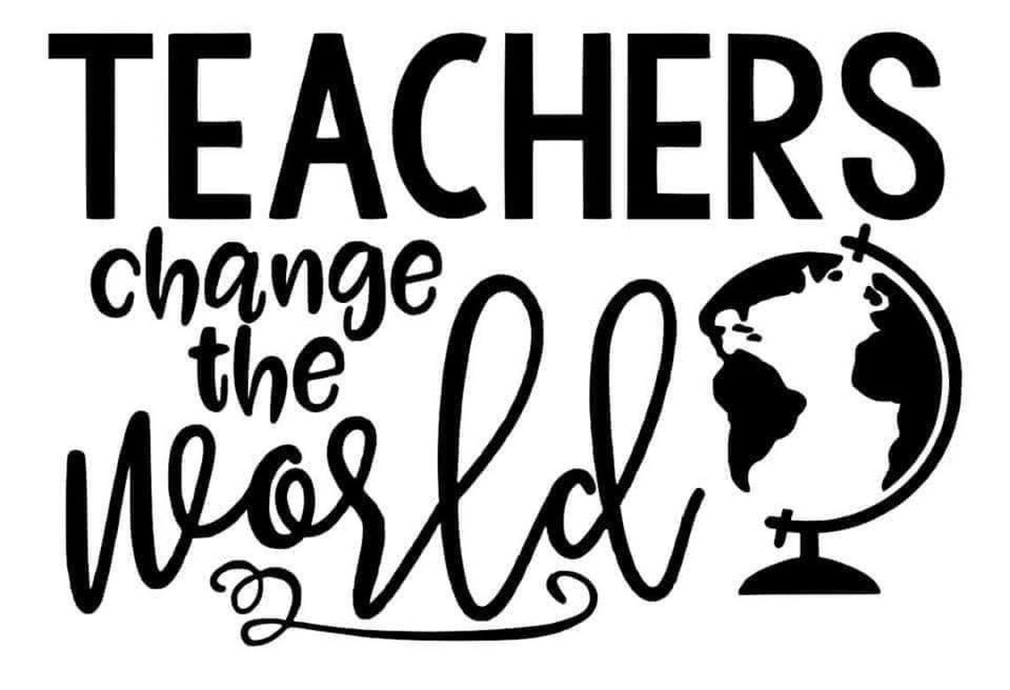 Teachers Change the World SVG File Instant Download Teacher - Etsy