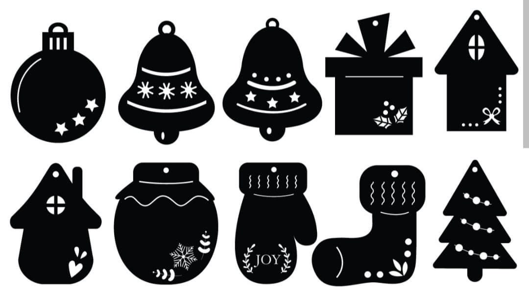 Christmas Gift Tags SVG Cut File, Cricut Silhouette (digital Download ...