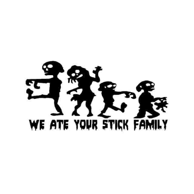 We Ate Your Stick Family SVG Bumper Sticker 2023 SVG Classic Halloween Designs Instant Svg ...