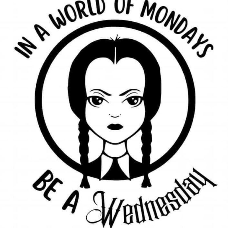 Wednesday Svg - Etsy