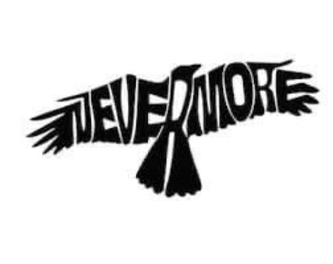 Nevermore Crow SVG File Instant Download, Wednesday Adams Cut File for ...