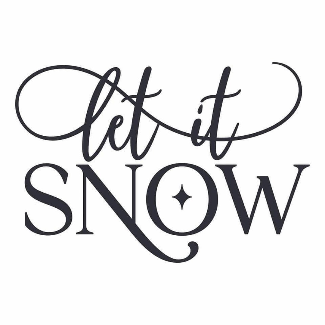 Let It Snow - Christmas Sayings SVG File Instant Download, Christmas ...