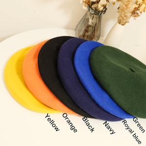 Slouchy Beret Hat,oversized Wool Beret for Women/men,loose Comfortable ...