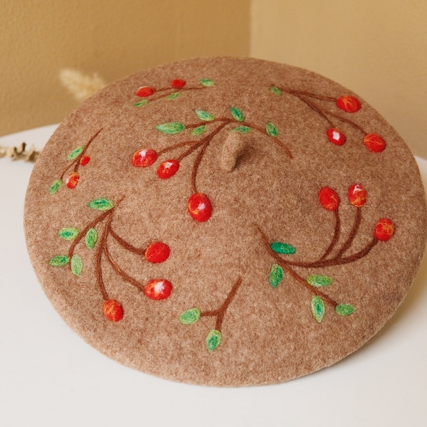 Felt Beret - Etsy