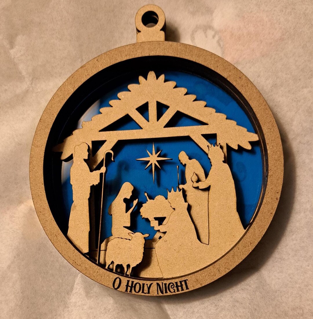 Nativity Scene Christmas Ornament - Etsy