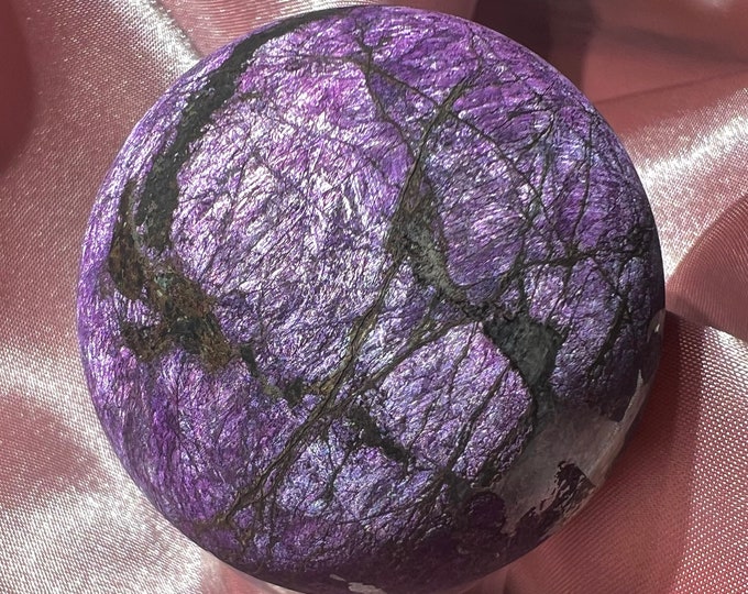 High Grade Rare Flashy Velvet Purpurite Crystal Sphere - Etsy