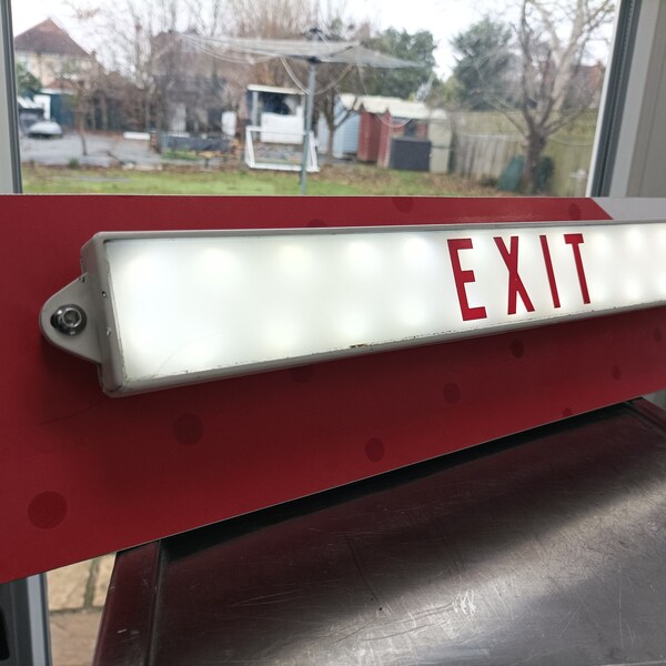 Exit Sign - Etsy UK