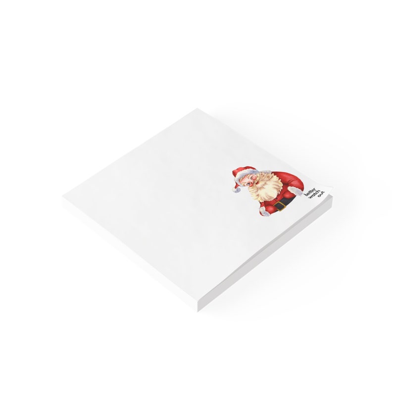Santa Claus is Coming Post-it® Note Pads - Etsy