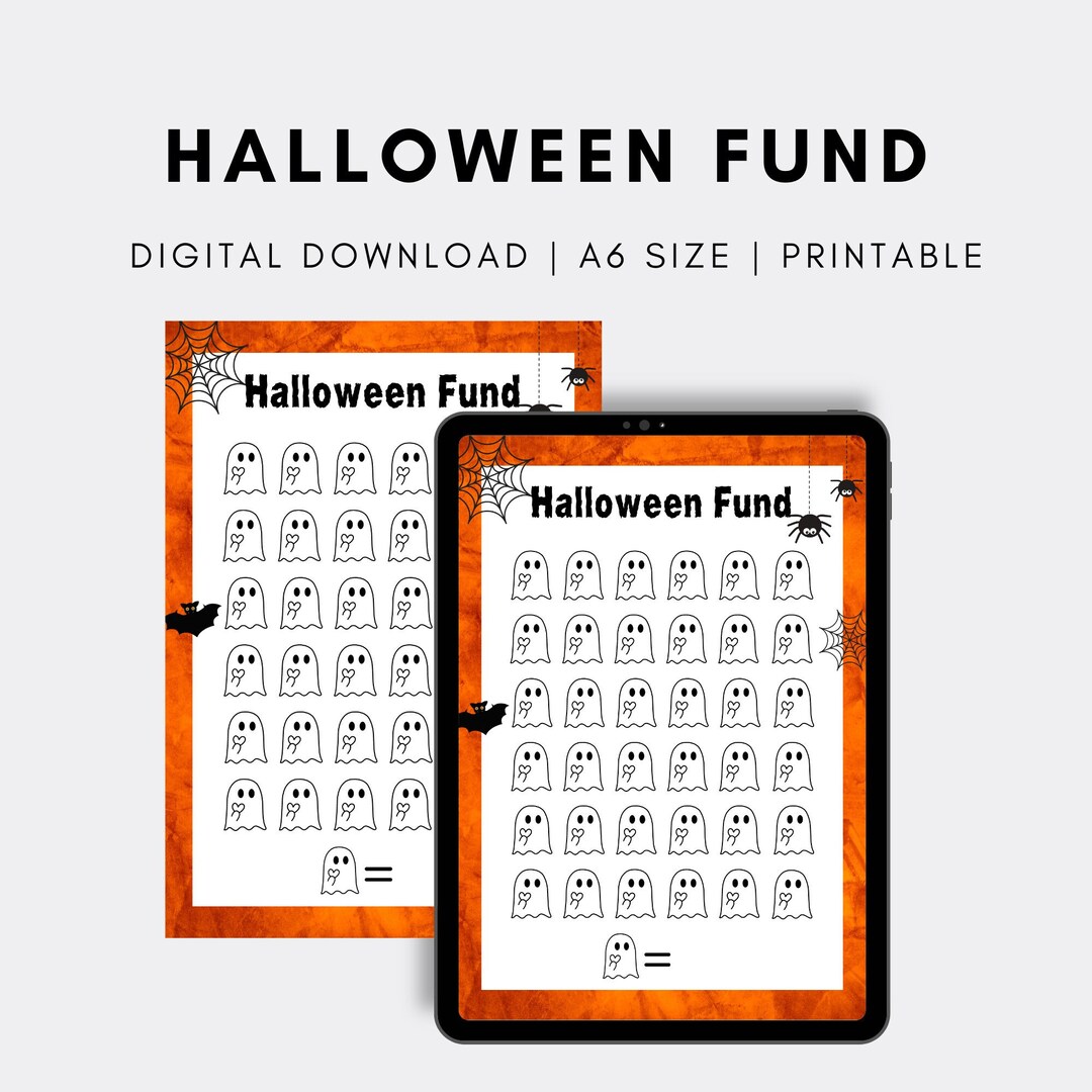 Halloween Saving Tracker Ghosts Spooky Saving Challenge October Saving ...