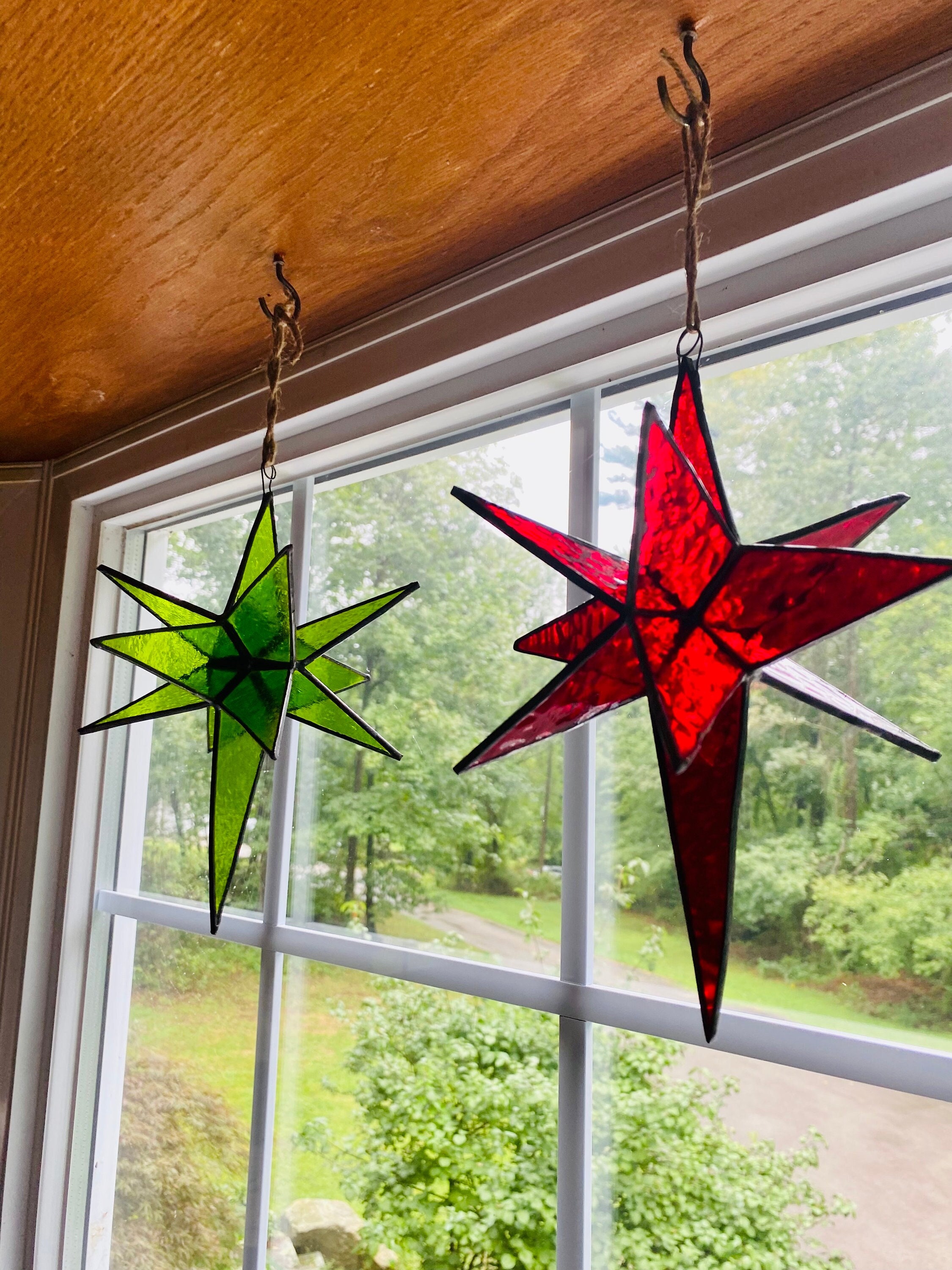 Stained Glass Moravian Star - Etsy Stained Glass Moravian Star - Etsy