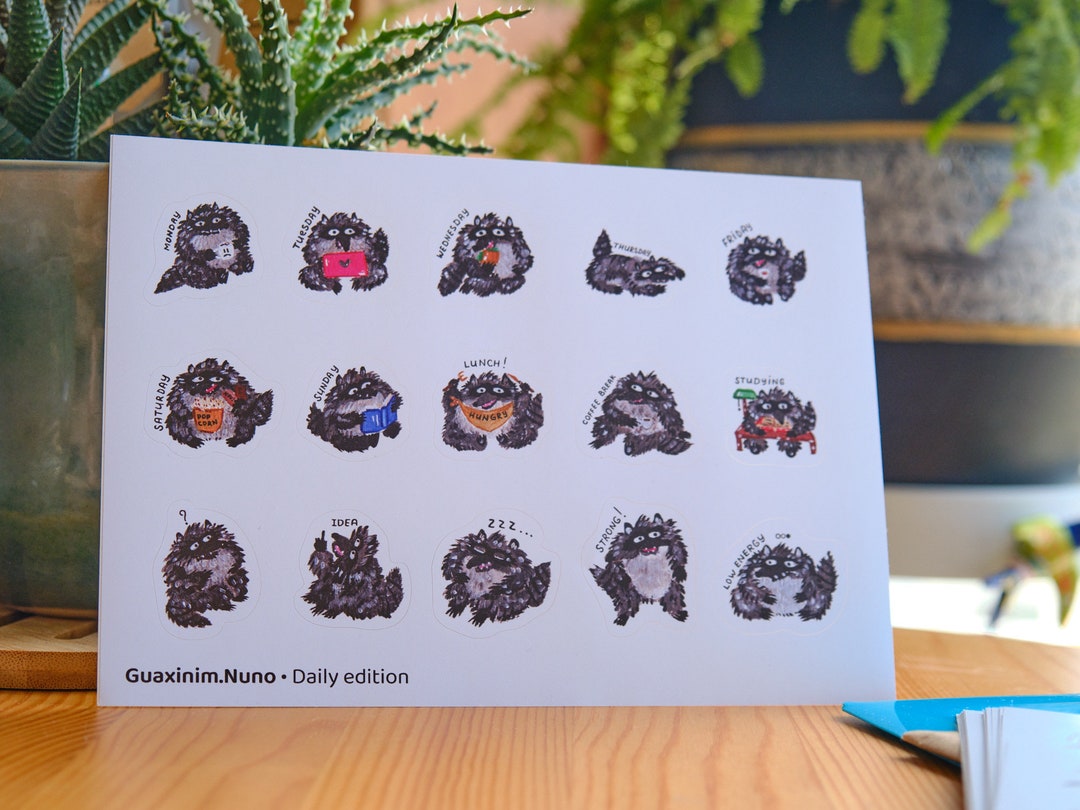 Daily Nuno Stickers for Bullet Journal A5 - Etsy