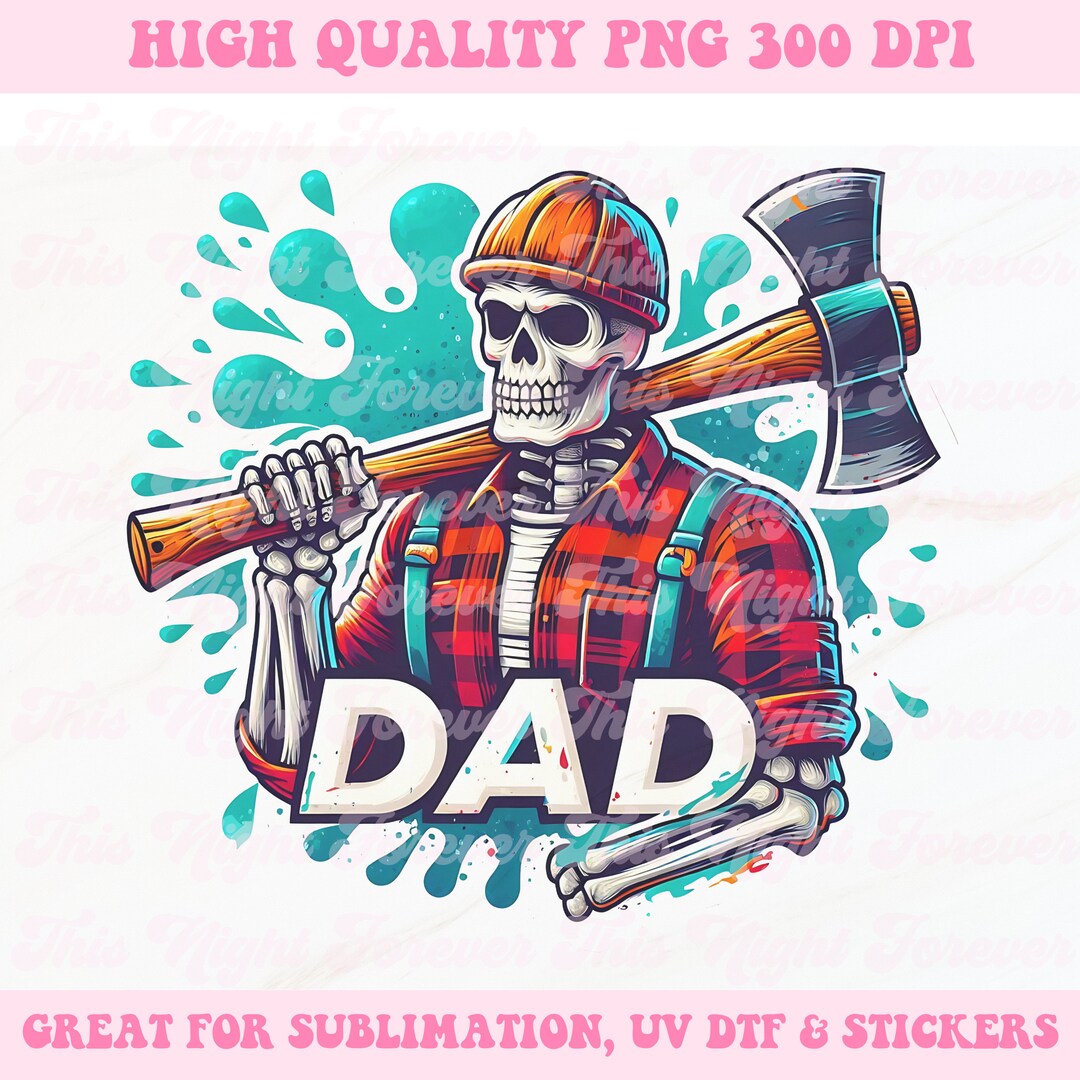 Dad Fixer Png, Handyman Dad Png, Dad Png, Fathers Day Png, Skull Dad ...