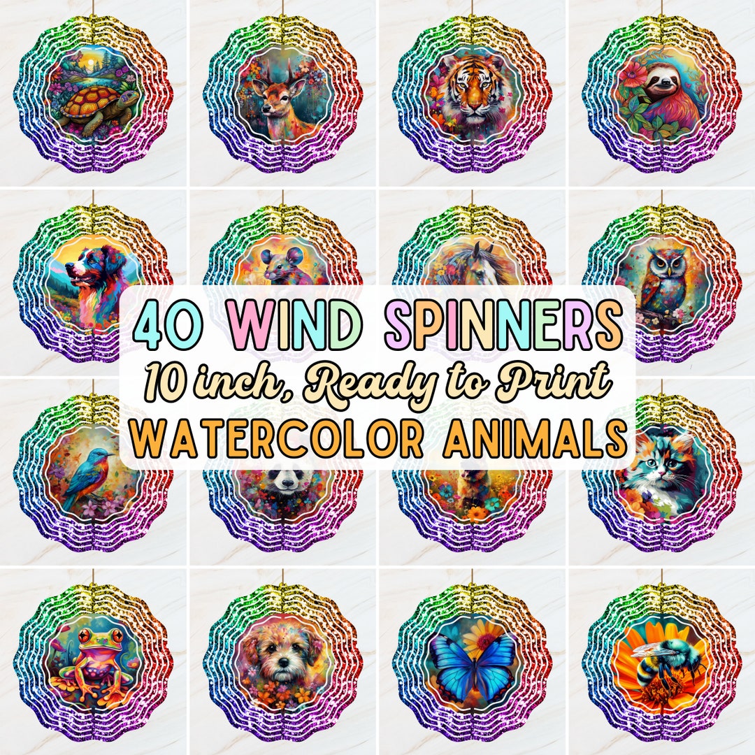 Animal Wind Spinner, Wind Spinner Png, Digital Design, Sublimation ...