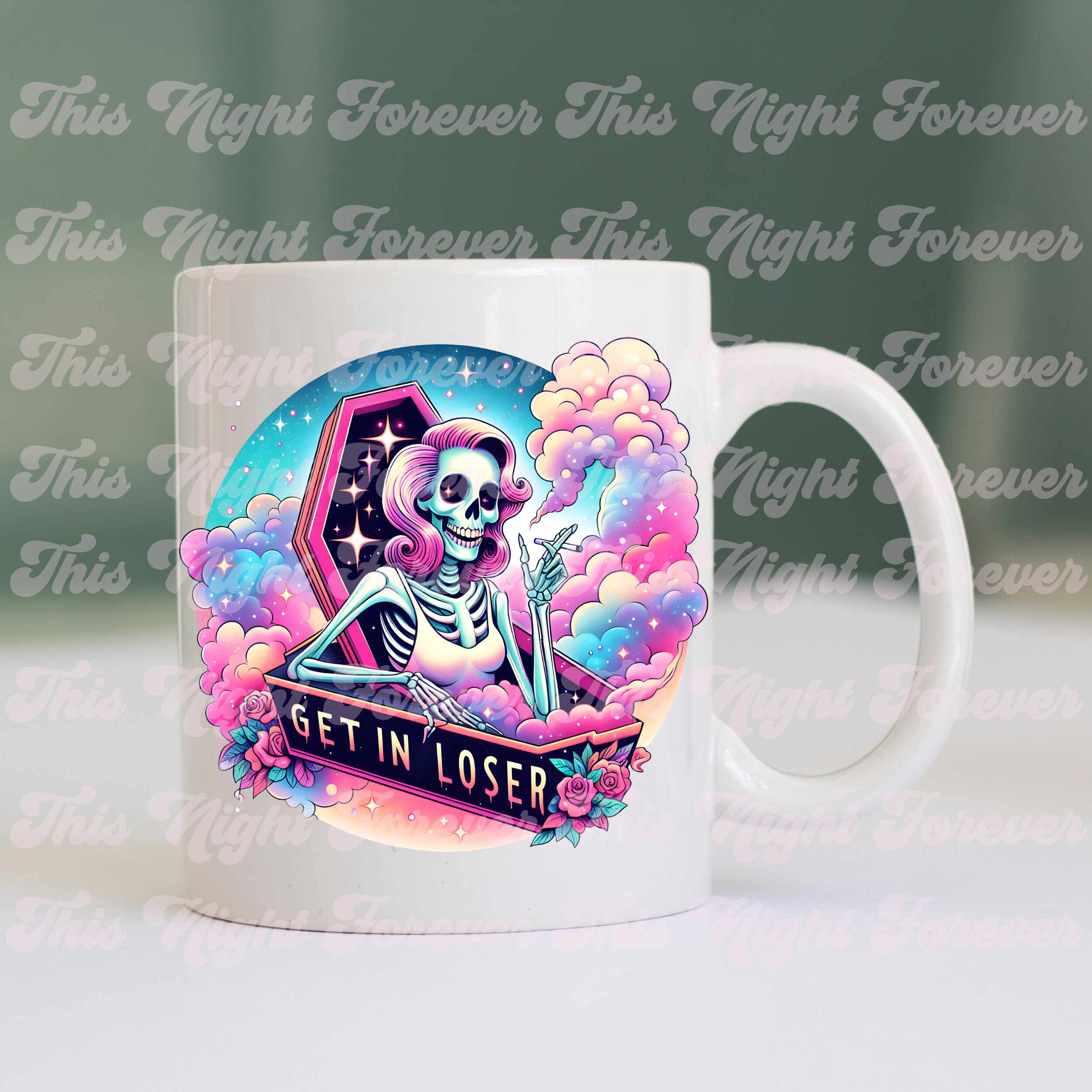 Get in Loser PNG, Sarcastic Skeleton Png, Sublimation Design, Trendy ...
