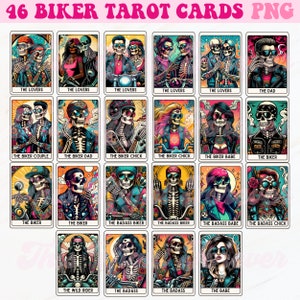 Biker Tarot Cards Png, Tarot Card Png Skeleton Tarot Cards Png, Biker ...