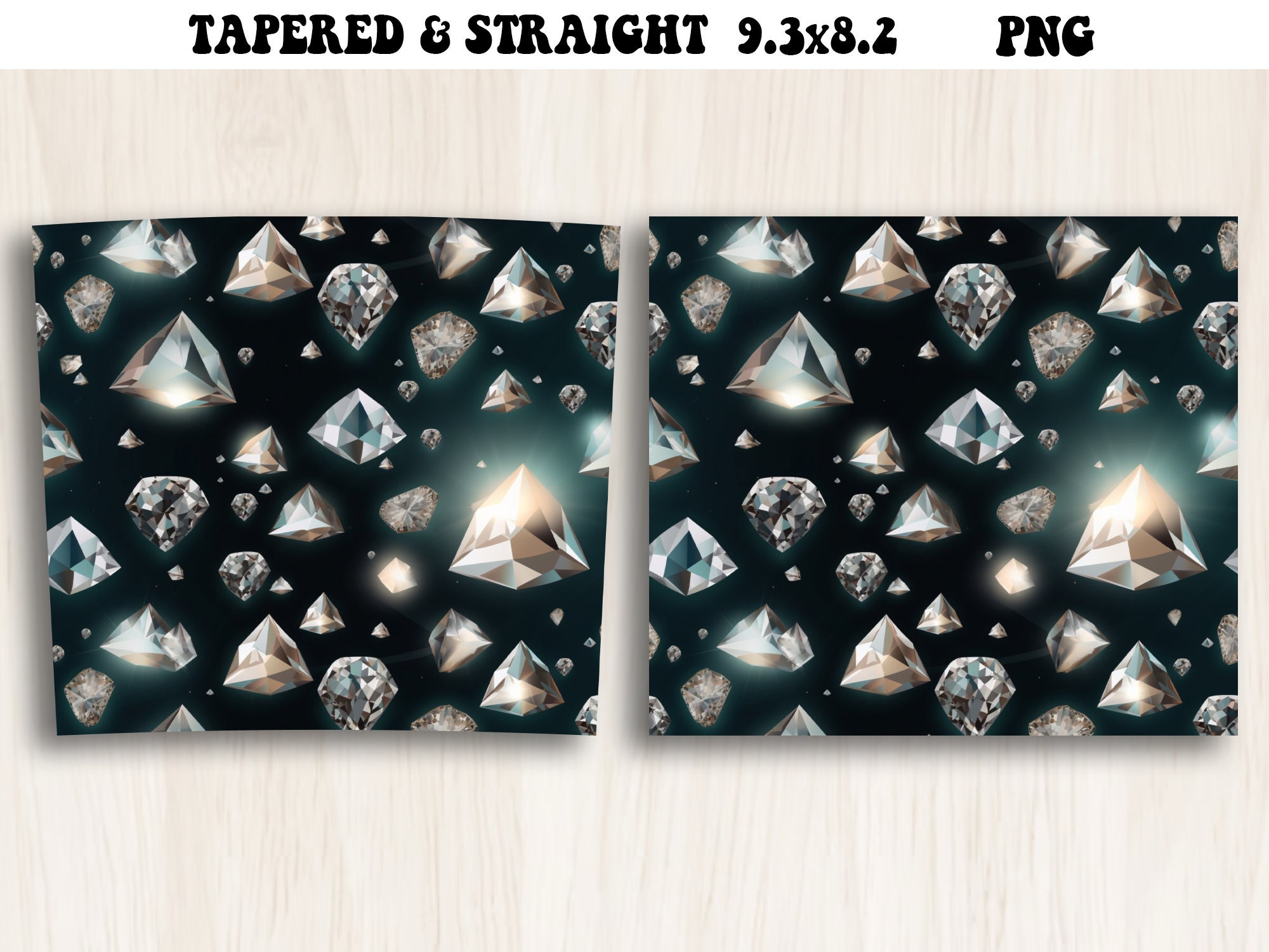 Diamond Tumbler Sublimation Wrap 20oz Skinny Tumbler 20oz - Etsy