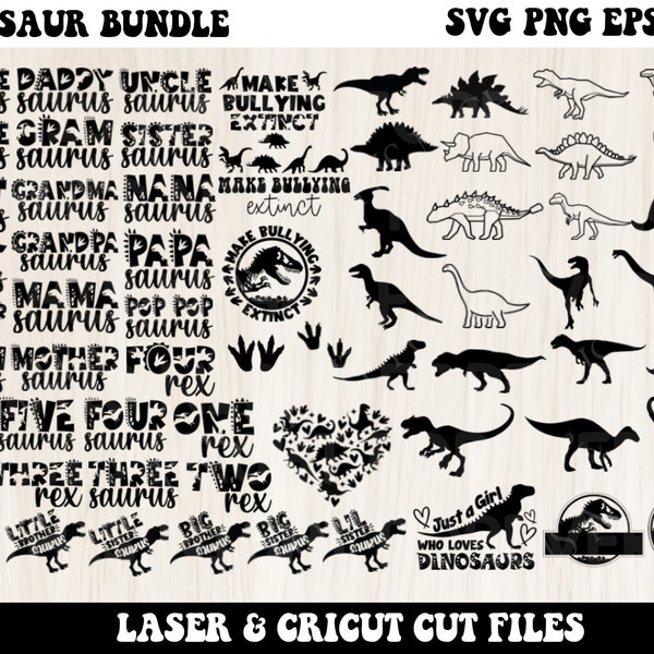 Family Saurus Svg - Etsy