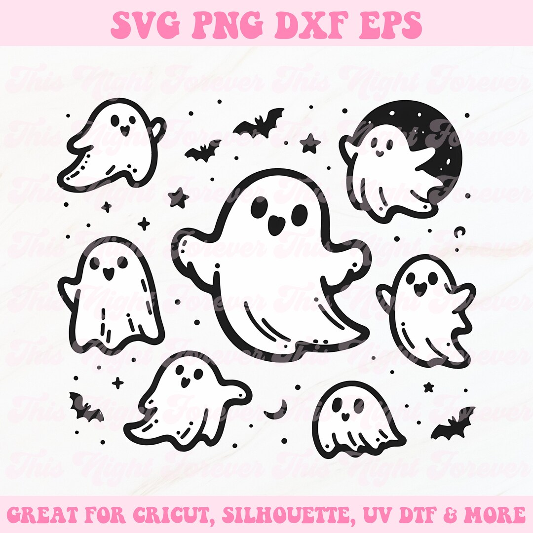 Ghost Clipart Svg, Ghosts Svg, Cute Ghosts Svg, Halloween Svg, Fall Svg ...