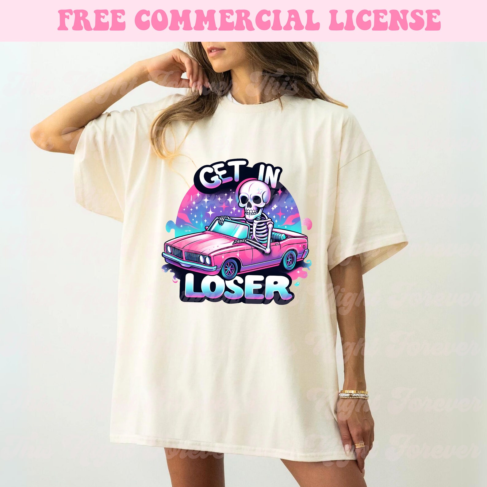 Get in Loser PNG, Sarcastic Skeleton Png, Sublimation Design, Trendy ...