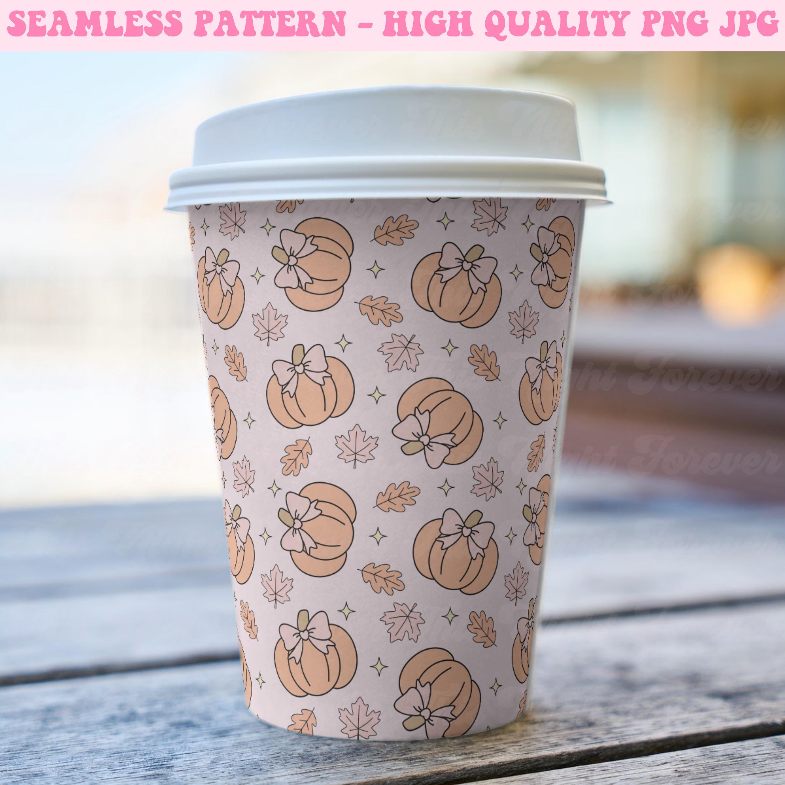 Coquette Pumpkins Seamless Pattern, Pumkin Seamless Pattern, Repeat ...