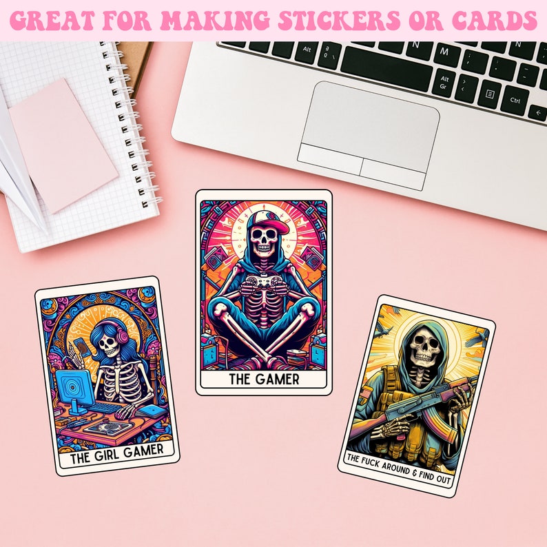 Gamer Tarot Cards Png, Tarot Card Png, Tarot Card Sublimation Png ...