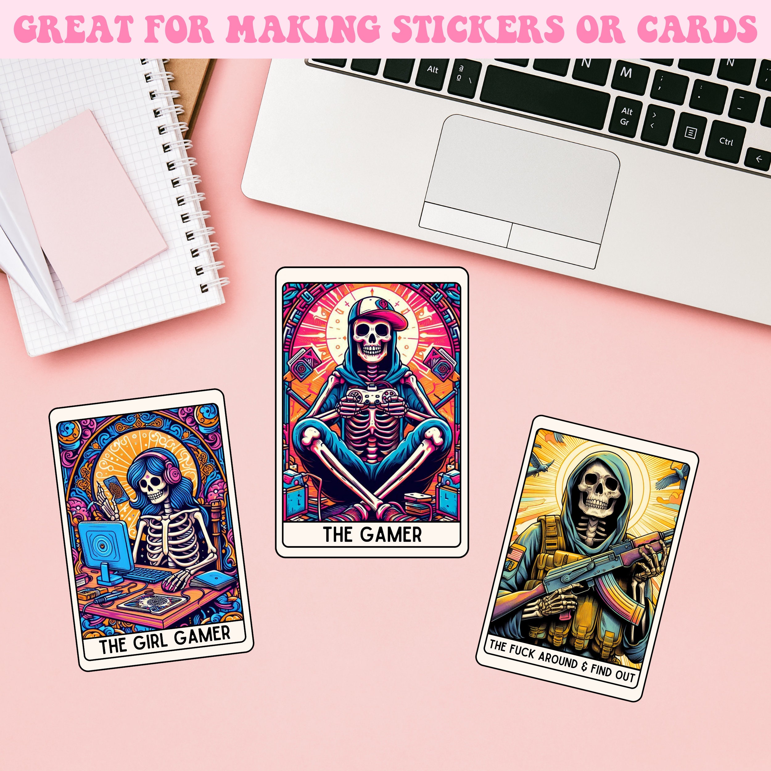 Gamer Tarot Cards Png, Tarot Card Png, Tarot Card Sublimation Png ...