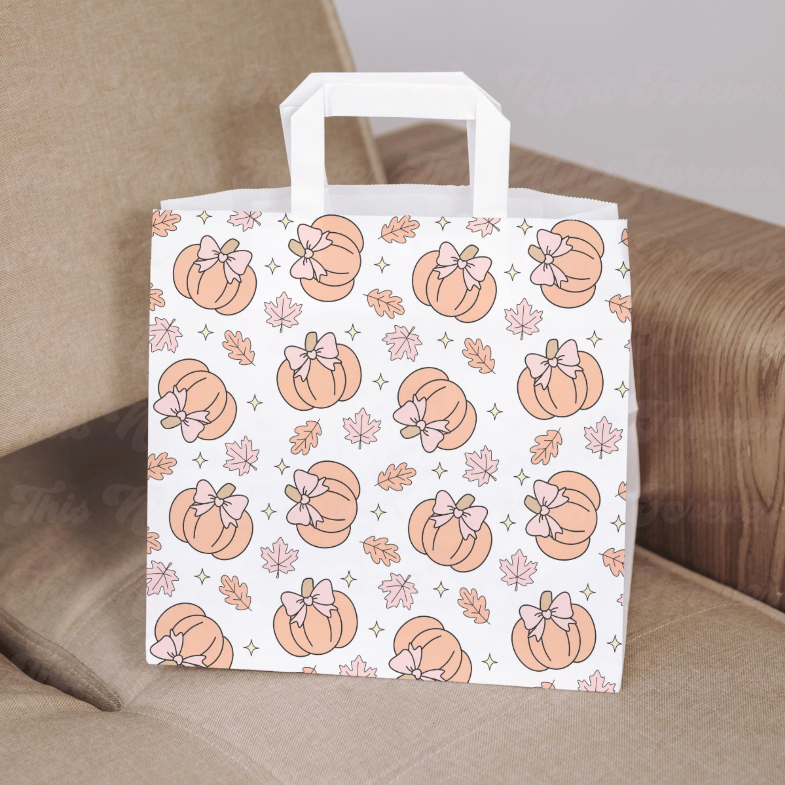 Coquette Pumpkins Seamless Pattern, Pumkin Seamless Pattern, Repeat ...