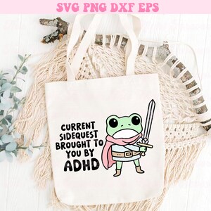 Side Quest Brought to You by ADHD Svg, Funny Svg, ADHD Svg, Sarcastic ...
