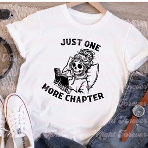 Just One More Chapter Svg, Skeleton Reading Svg, Skeleton Png, Svg ...