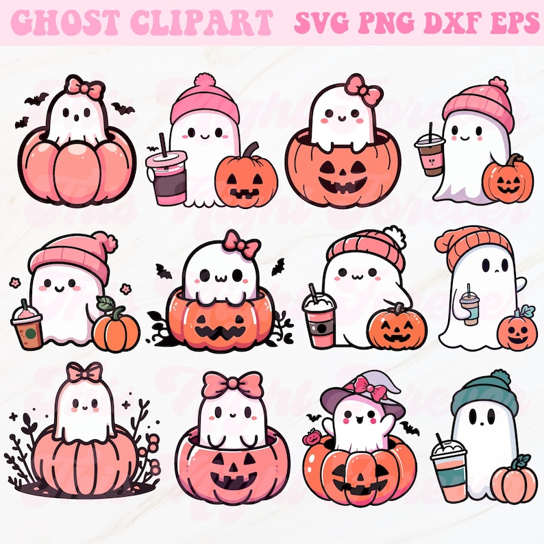Ghost Svg, Halloween Svg, Cute Ghost Svg, Fall Ghost Svg, Spooky Season ...