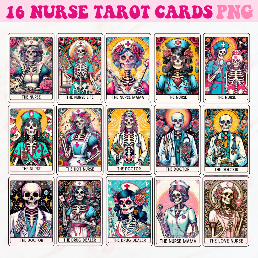 Nurse Tarot Cards Png, Tarot Cards Png, Skeleton Png, Doctor Tarot Card ...