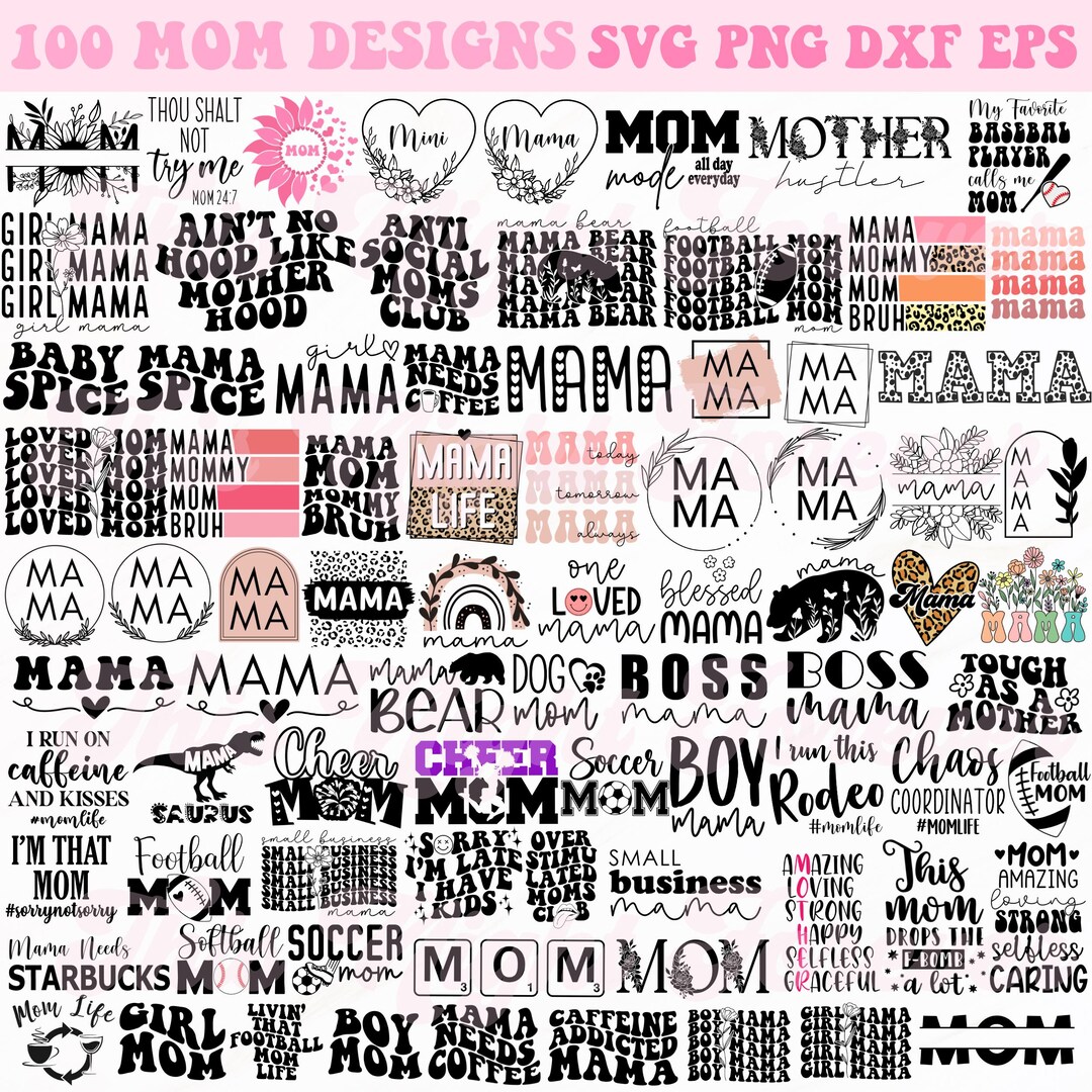 Mom SVG Bundle, Mama Svg, Mother Svg, Mother's Day Svg, Mom Life Svg ...
