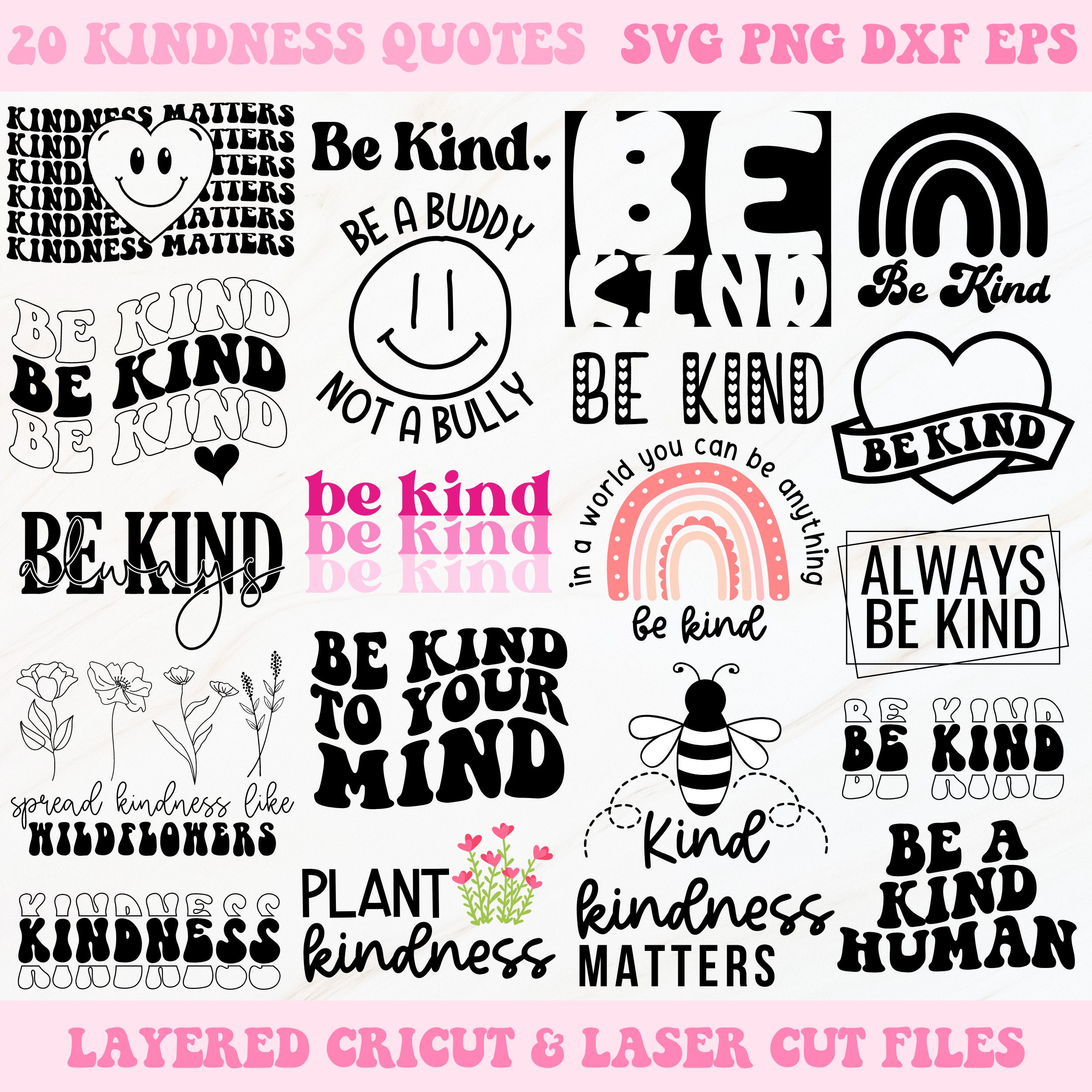 Kind Svg Be Kind Svg Kindness Matters Svg Be Kind to Your - Etsy