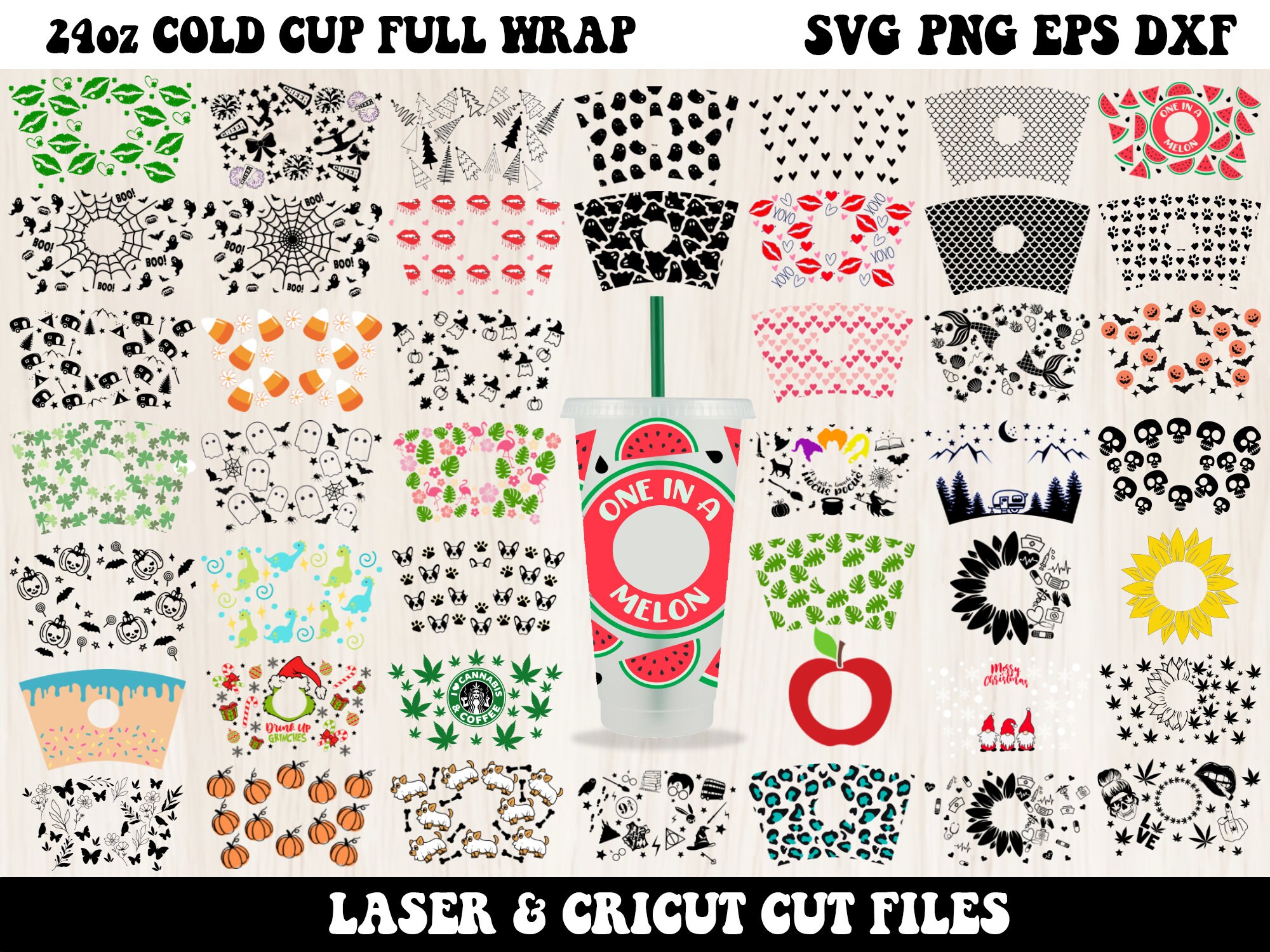 24oz Cold Cup Svg 24oz Venti Cold Cup Svg Cold Cup Svg Full - Etsy Canada