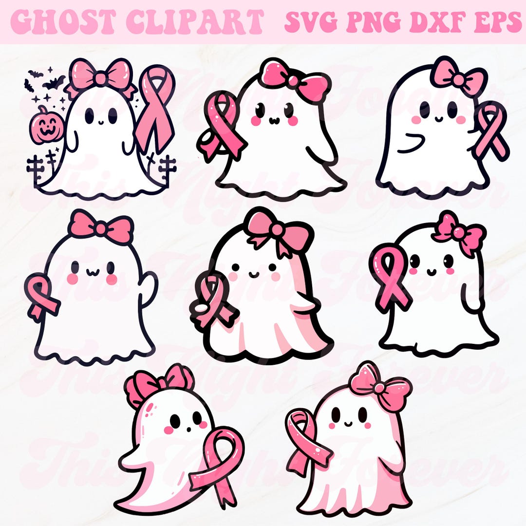 Ghost Svg, Breast Cancer Ghost Svg, Breast Cancer Svg, Trendy Svg, Svg ...