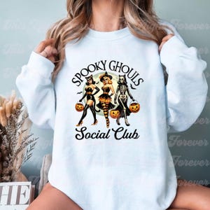 Spooky Ghouls Social Club Png, Squad Ghouls Png, Retro Halloween Png ...