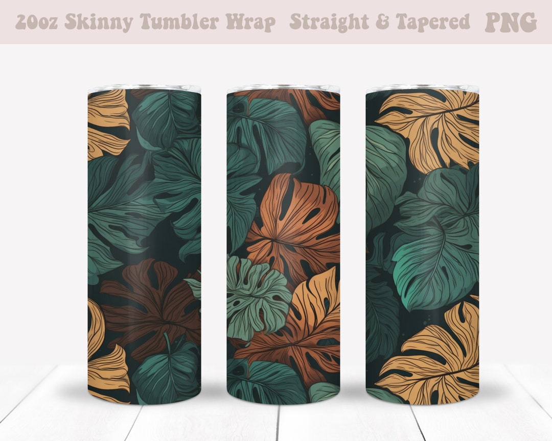 3D Succulents Sublimation Wrap, 20oz Skinny Tumbler, 20oz Tumbler Wrap ...