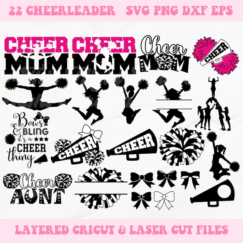 Cheerleading Svg - Etsy