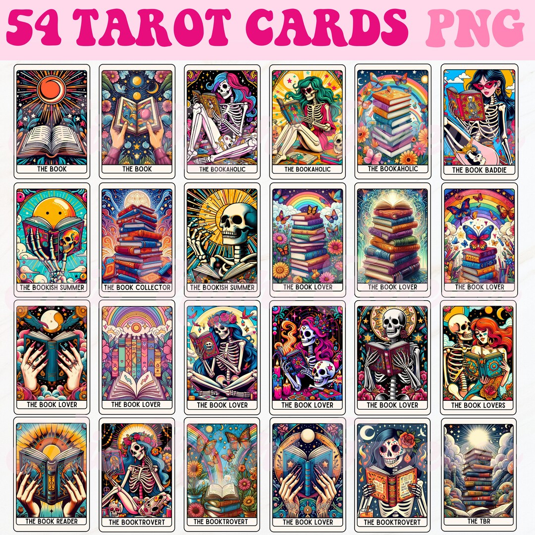 Tarot Cards Png, Skeleton Tarot Cards Png, Book Tarot Card Png, Book ...