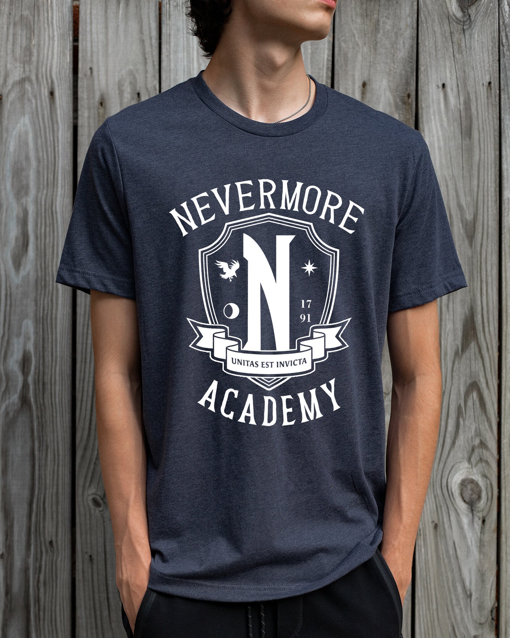 Nevermore Academy Shirt, Wednesday Addams T-Shirt, Allan Poe Designed ...