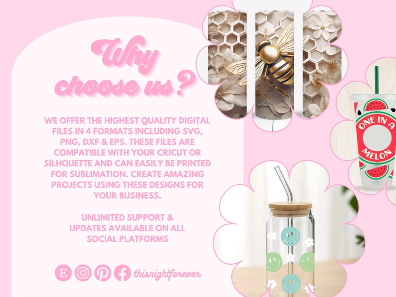 SVG & PNG Mega Bundle for Cricut, 16oz Glass Can Wraps, Tumbler Wrap ...