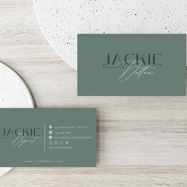 Modern Business Card - Etsy