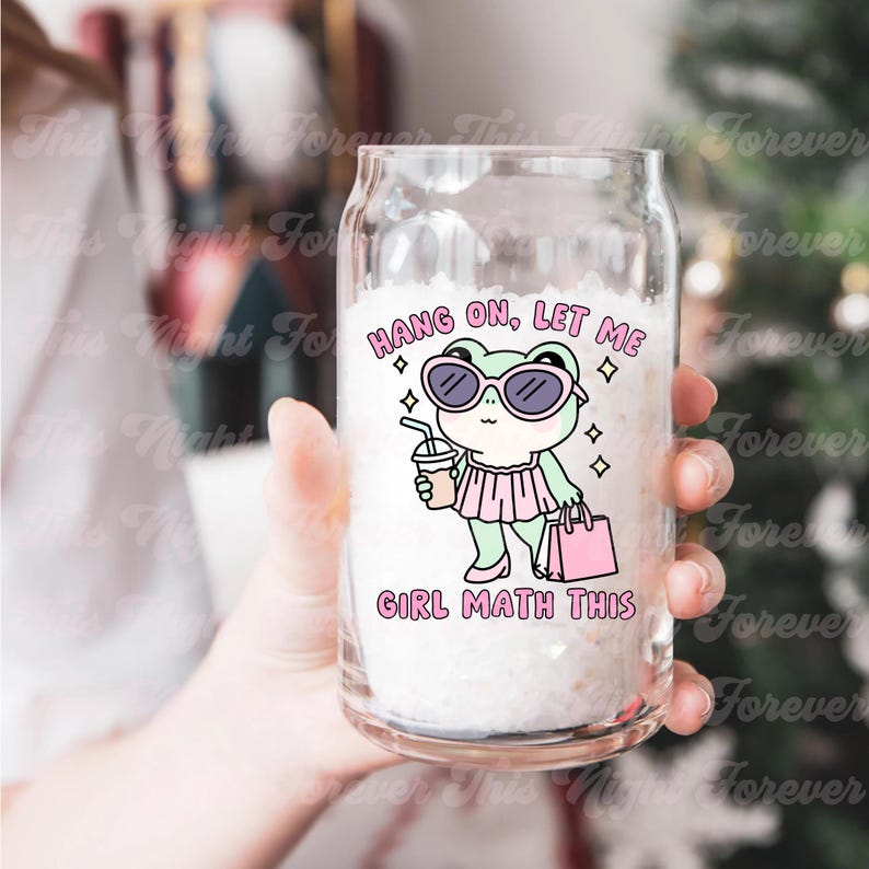 Hang on Let Me Girl Math This Svg, Girl Math Svg, Trendy Svg, Frog Svg ...