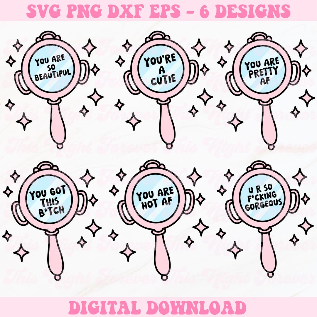 Positive Mirror Svg, Positive Quote Svg, Mental Health Svg, Self Love ...