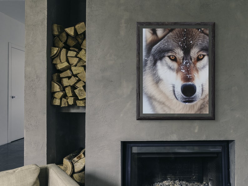Winter Wolf Wall Art, Wolf Digital Prints Downloads, Wolf Digital ...