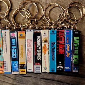 CUSTOM Mini VHS Tape Keychain, Magnet, Pins, and Ornaments - Etsy